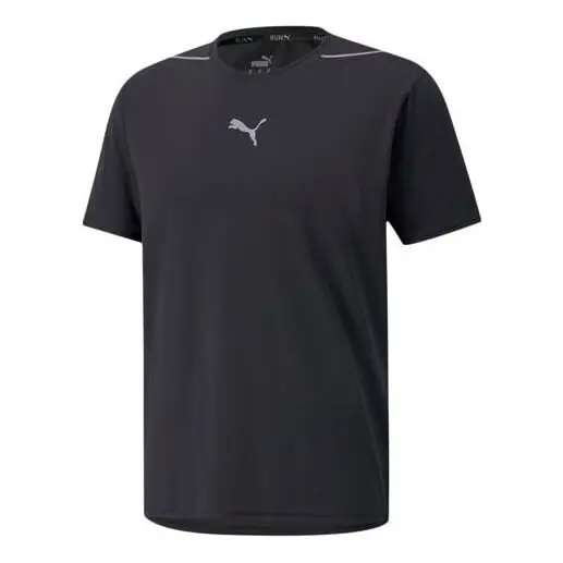 PUMA Outdoor Sports Running Round Neck Short Sleeve T-shirt - Black