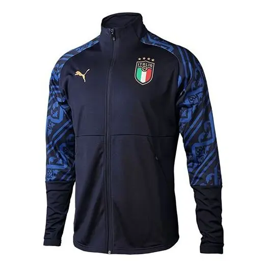 PUMA Italy National Team Euro 2019/20 Away Training Jacket - Dark Blue