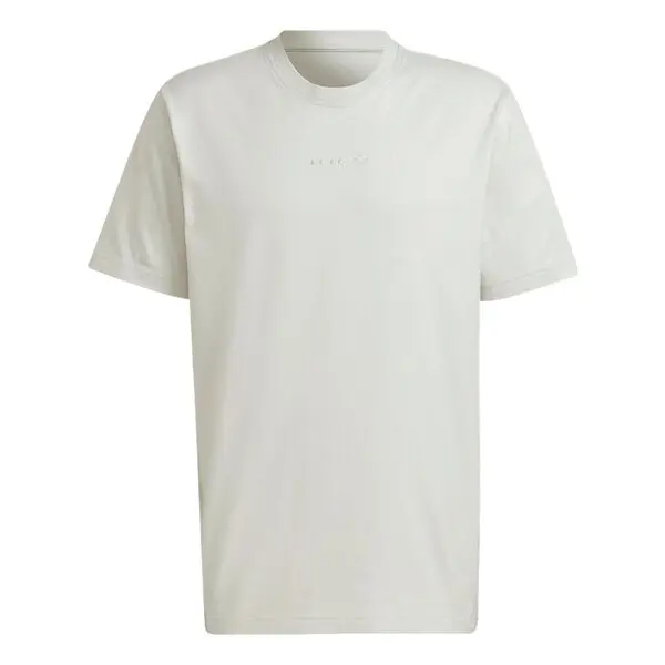 Adidas Originals Ess Tee Solid Color Sports Round Neck Short Sleeve Gray T-shirt - Default Color