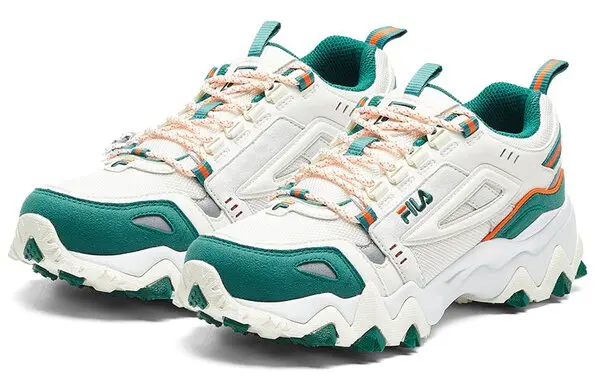 FILA Oakmont Low Top Athletic Sneakers - White/green
