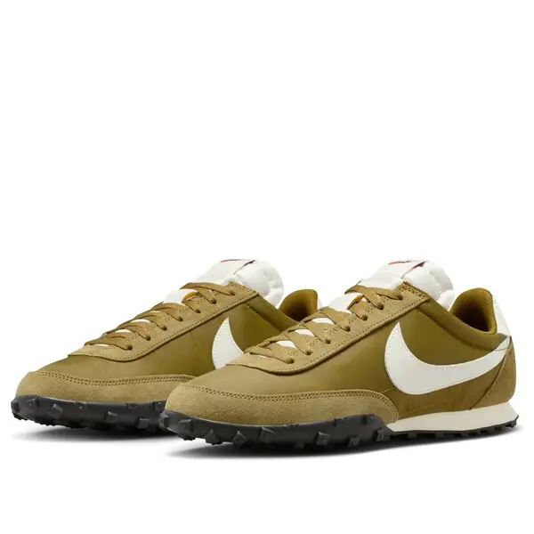 Nike Waffle Racer Sneakers - Olive Flak/coconut Milk/black