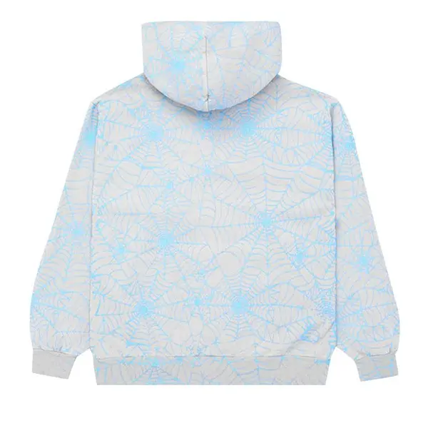 SP5DER Aop Web Hoodie - Grey/blue