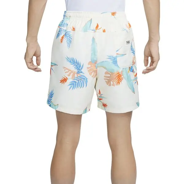 Nike Floral Print Drawstring Shorts