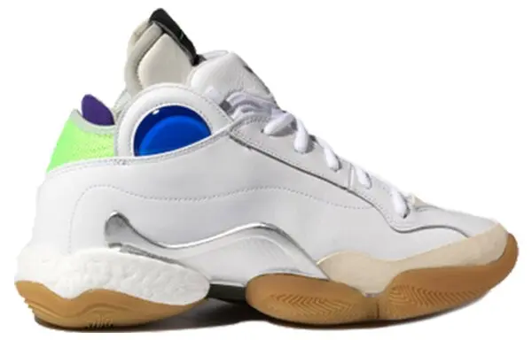 Adidas Sankuanz X Crazy Byw Mid-top Sneakers - White/green/blue