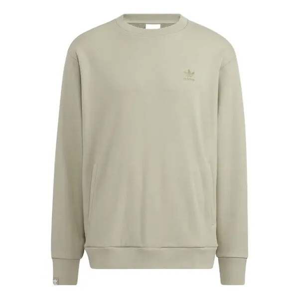 Adidas Crew Sweatshirt With Embroidery - Olive Green