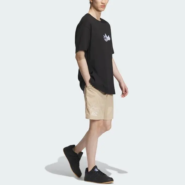 Adidas Originals Trefoil Graphic T-shirts - Black