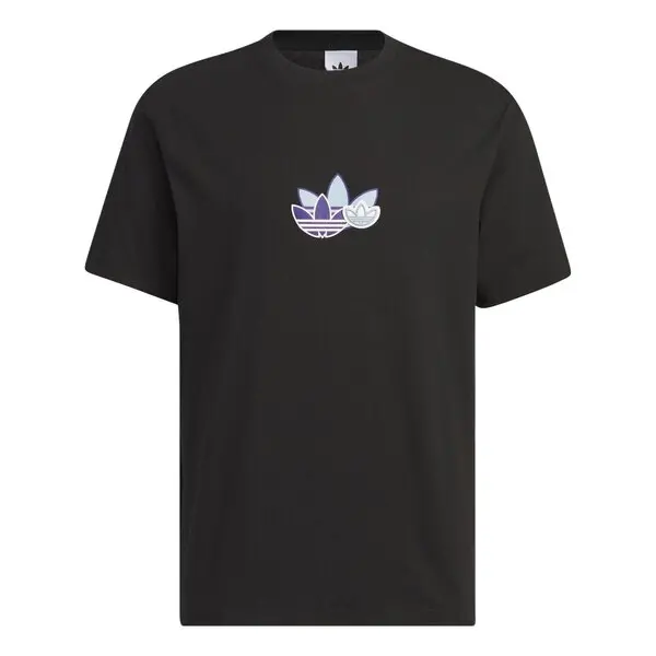 Adidas Originals Trefoil Graphic T-shirts - Black