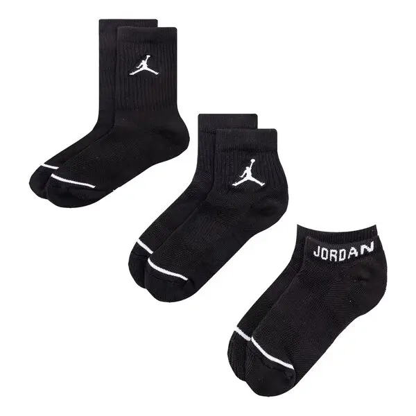 JORDAN Everyday Max Sports Socks 3 Pairs - Black