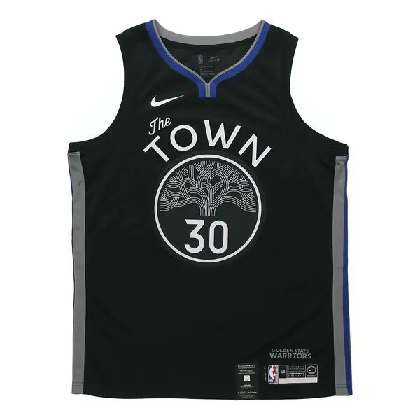 Nike Nba Golden State Warriors Stephen Curry 30 Jersey - Black