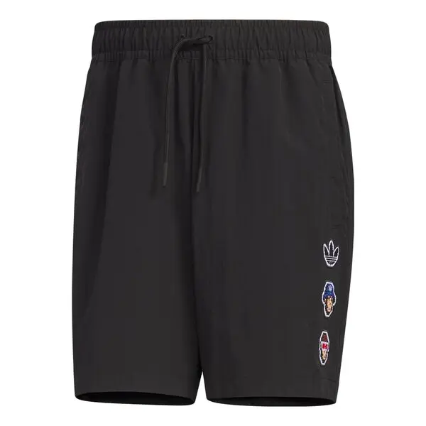 Adidas Originals X Monkey Kingdom Woven Shorts - Black