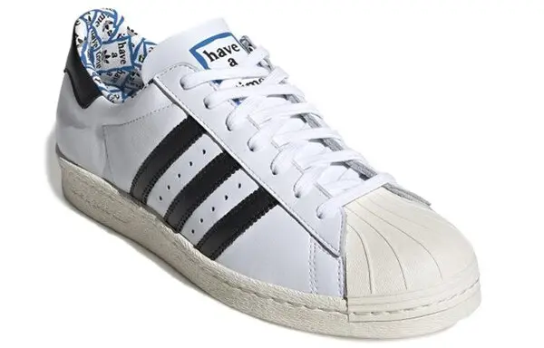 Adidas Have A Good Time X Superstar 80s Sneakers - White/black