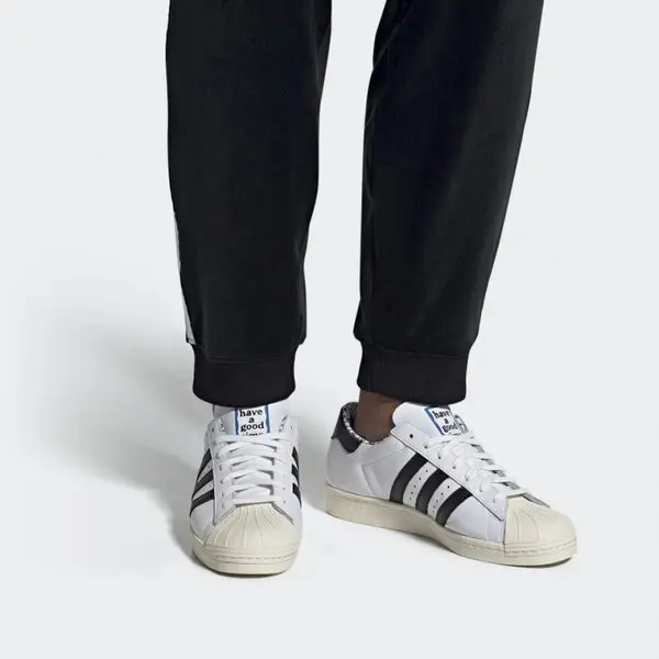 Adidas Have A Good Time X Superstar 80s Sneakers - White/black