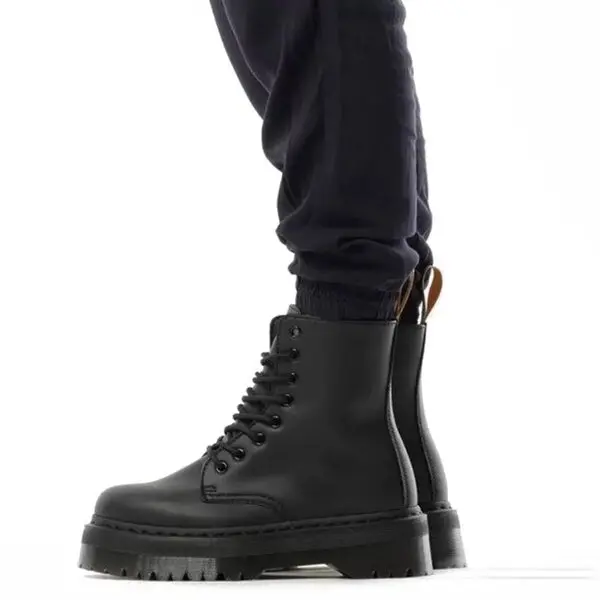 Dr. Martens Vegan Jadon Ii Mono Felix Rub Off Boots - Black
