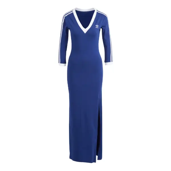 Adidas Originals Adicolor Maxi Stripe Dress - Blue