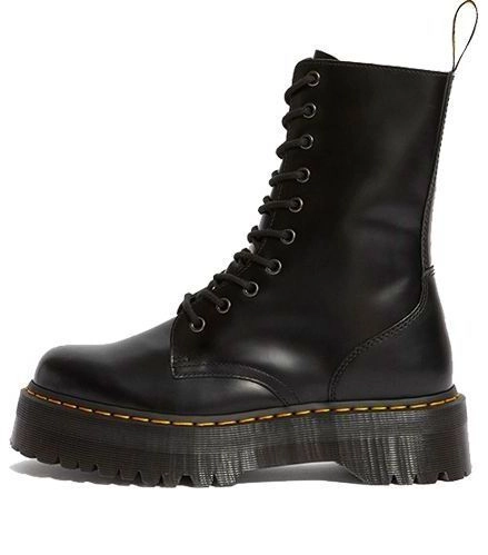 Dr. Martens Jadon High Platform Leather Boots - Black