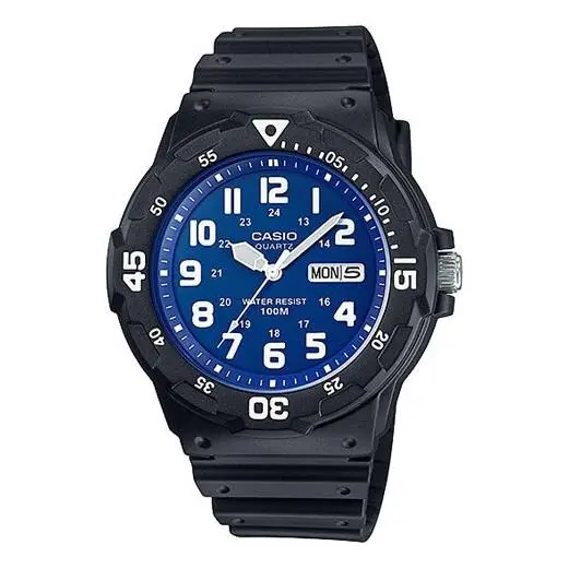Casio Water Resistant Analog Watch - Blue