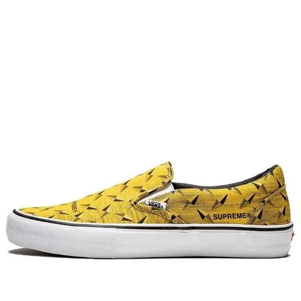 VANS Supreme X Classic Slip-on Pro Diamond Plate - Yellow