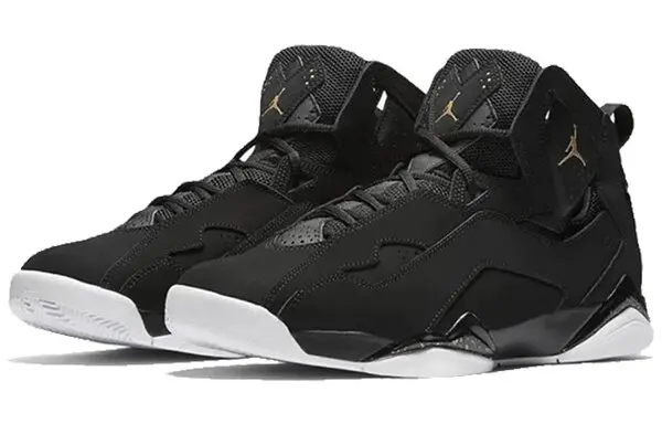 JORDAN Air True Flight Mid-top Sneakers - Black