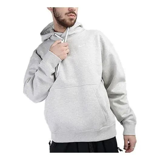 Nike Fleece Pullover Hoodie - Grey