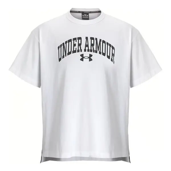 Under Armour Half Sleeve Wordmark Logo T-shirt - White