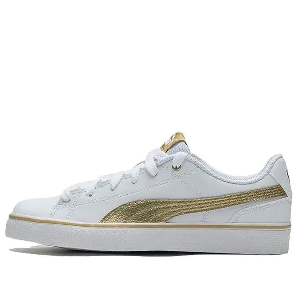 PUMA Court Point Vulc V2 Low Top Sneakers - White/gold