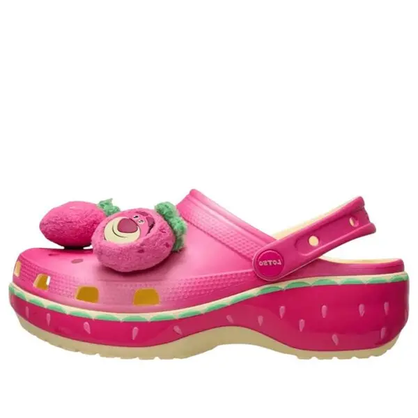 CROCS Classic Platform Clog 'toy Story Lotso - Pink/tan/green