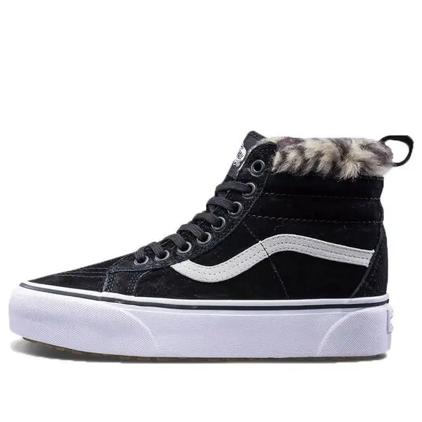 VANS Sk8-hi Platform Mte Leopard Fur Sneakers - Black