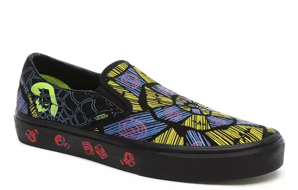 VANS The Nightmare Before Christmas X Classic Slip-on 'oogie Boogie' Sneakers - Black