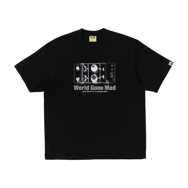A BATHING APE Baby Milo Figure Relaxed Fit Tee - Black