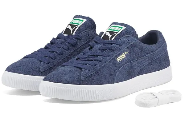 PUMA Suede Vintage 'hairy Suede' Low Top Sneakers - Blue/white