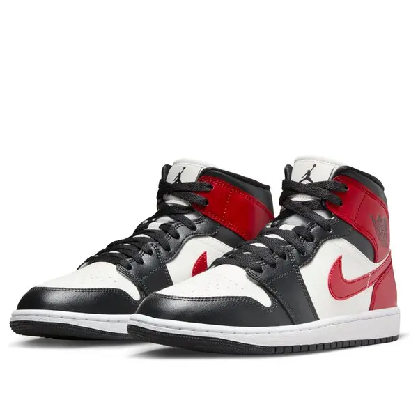 JORDAN 1 Mid Se 'black Toe - Black/red/white