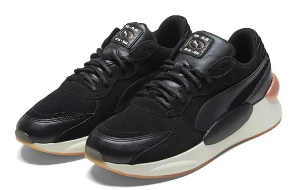 PUMA Rs 9.8 Metallic Heather Low Top Sneakers - Black