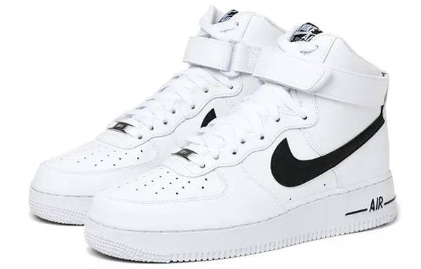 Nike Force 1 High Top Sneakers - White/black