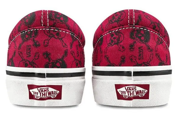 VANS Era 95 Dx Skull Print Low Top Sneakers - Red