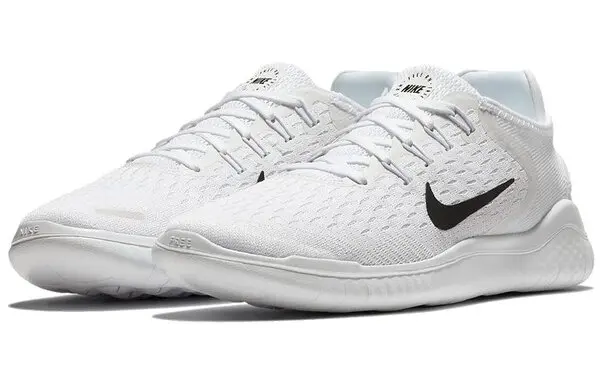 Nike Free Rn 2018 Athletic Sneakers - White/black