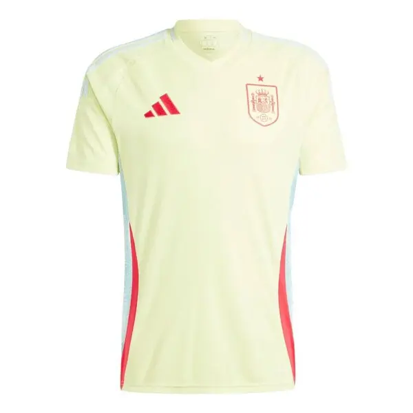 Adidas Spain 24 Away Soccer Jersey - Pulse Yellow