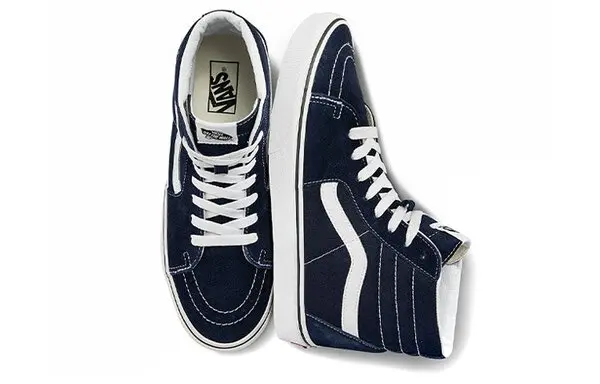 VANS Sk8-high-top Sneakers - Blue/white