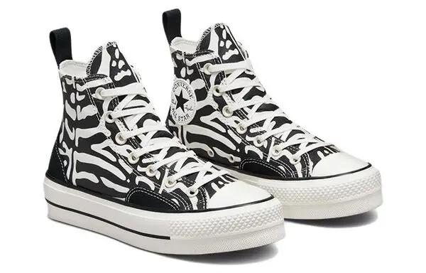 CONVERSE Chuck Taylor All Star Lift Platform High 'animal Mix - Black/white