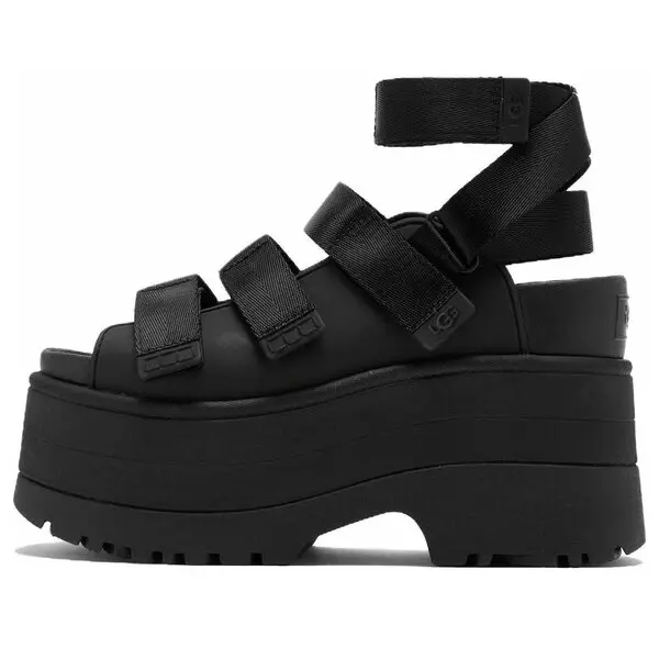 UGG Goldenrise Platform Sandals - Black