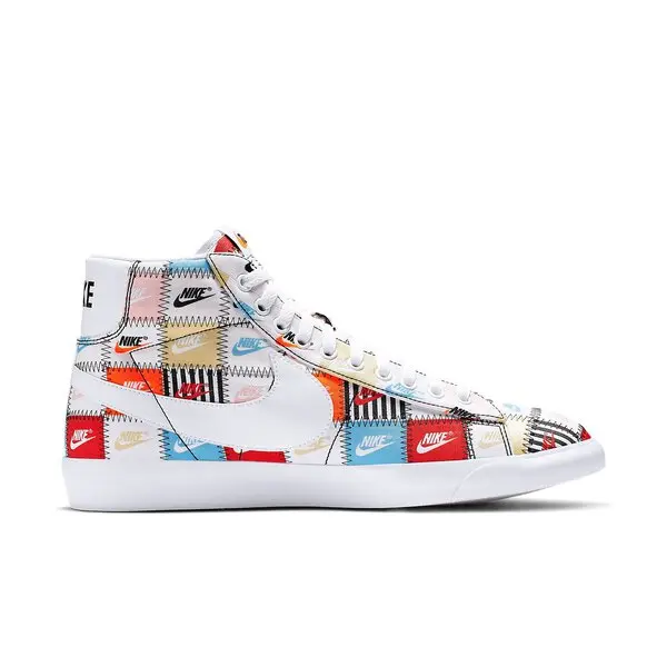 Nike Blazer Mid 'patchwork' Sneakers - White