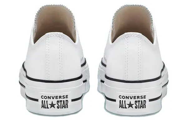 CONVERSE Chuck Taylor All Star Lift Clean Ox Low Top Platform Sneakers - White