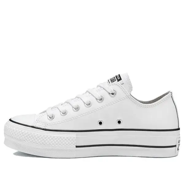 CONVERSE Chuck Taylor All Star Lift Clean Ox Low Top Platform Sneakers - White