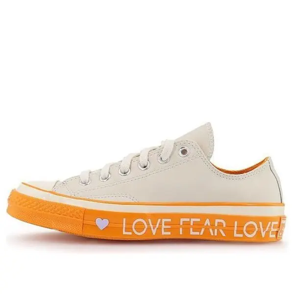 CONVERSE Chuck 70 Low Top "love Graphic" Sneakers - Cream