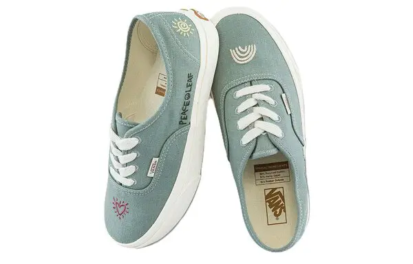 VANS Authentic Low Top Casual Shoes With Embroidered Detailing