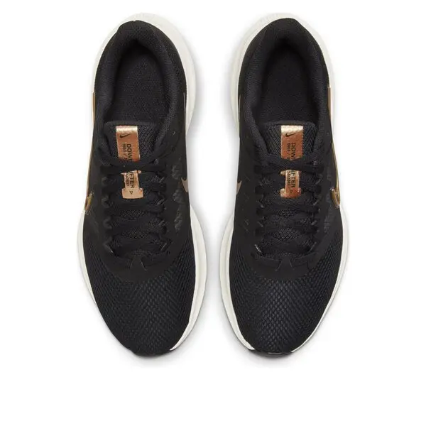 Nike Downshifter "black Metallic Copper Coin" Sneakers - Black/gold