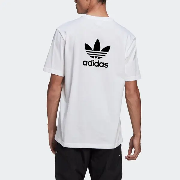 Adidas Originals B+f Trefoil Tee Logo Printing Male - White