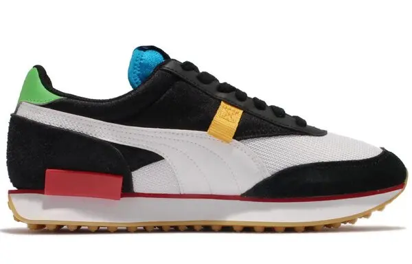 PUMA Future Rider Sneakers - Black/white/red