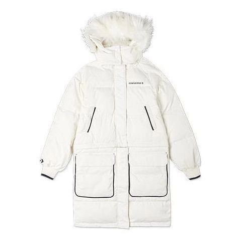 CONVERSE Convertible Long Down Jacket - White