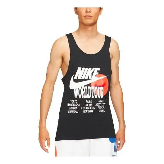 Nike As Sportswear Tank World Tour Black - Default Color