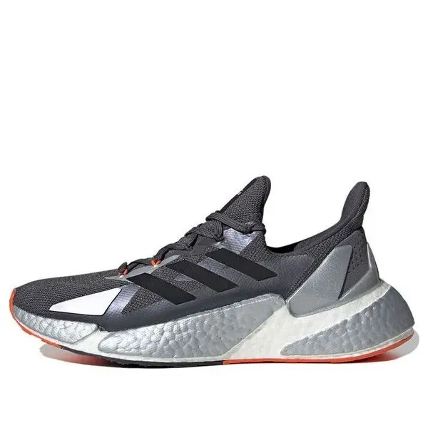 Adidas X9000l4 "grey Six Orange" Athletic Sneakers - Gray/white/red